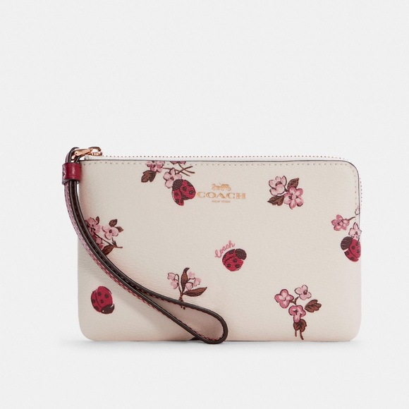 Coach | Bags | Coach Ladybugs Floral Print Wristlet | Poshmark